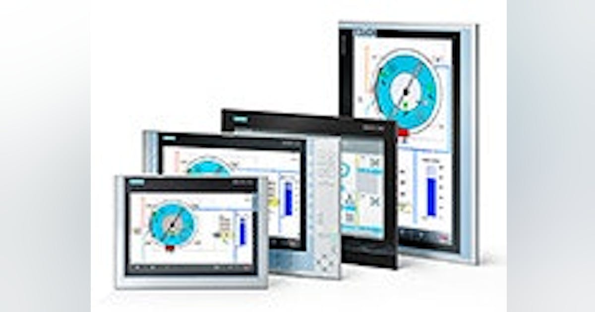 Automation And It Siemens Introduces Simatic Industrial Flat Panels Chemical Processing