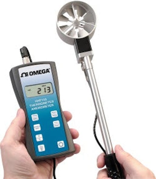Instruments | Omega Introduces Handheld Thermo-Anemometer HHF143 ...