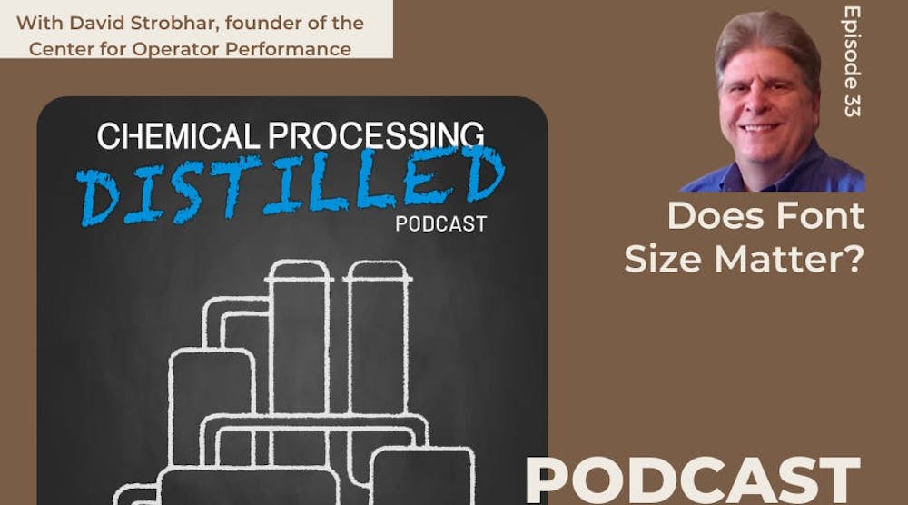 Operator Training Does Font Size Matter Chemical Processing Operator Training Does Font Size Matter Chemical Processing